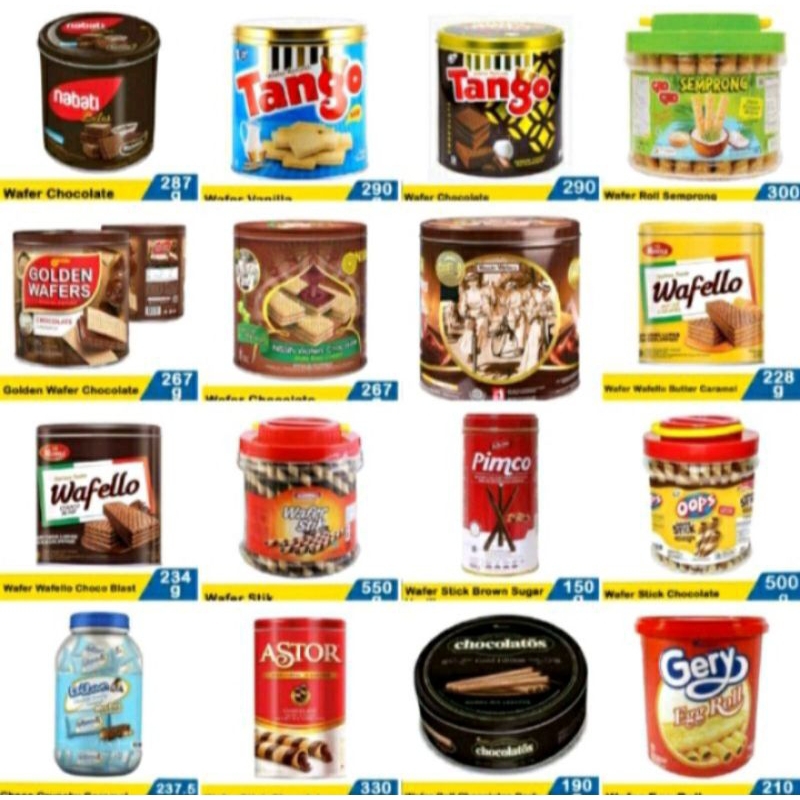 Jual [Jawa Tengah] Tanggo wafer kaleng/ Jajanan kaleng/ Biskuit kaleng ...