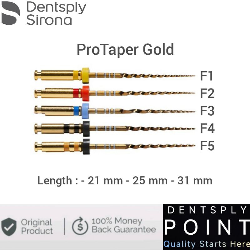 Jual ORIGINAL Dentsply ProTaper Gold Rotary Files Endomotor | Shopee ...