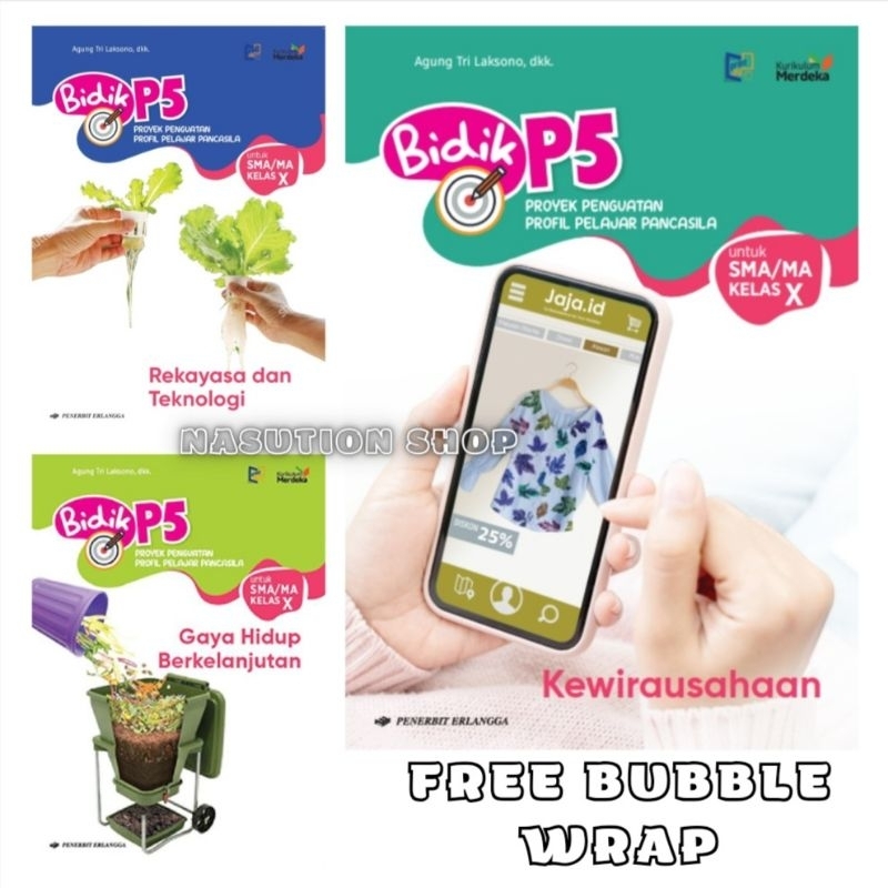 Jual Buku Bidik P5 Kelas 1 / 10 X SMA Erlangga Proyek Penguatan Profil ...