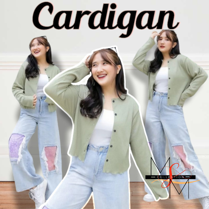 Jual MSM COLECTION - Cardigan Rajut korean style / Cardigan Crop top waffle crop top cardigan ...