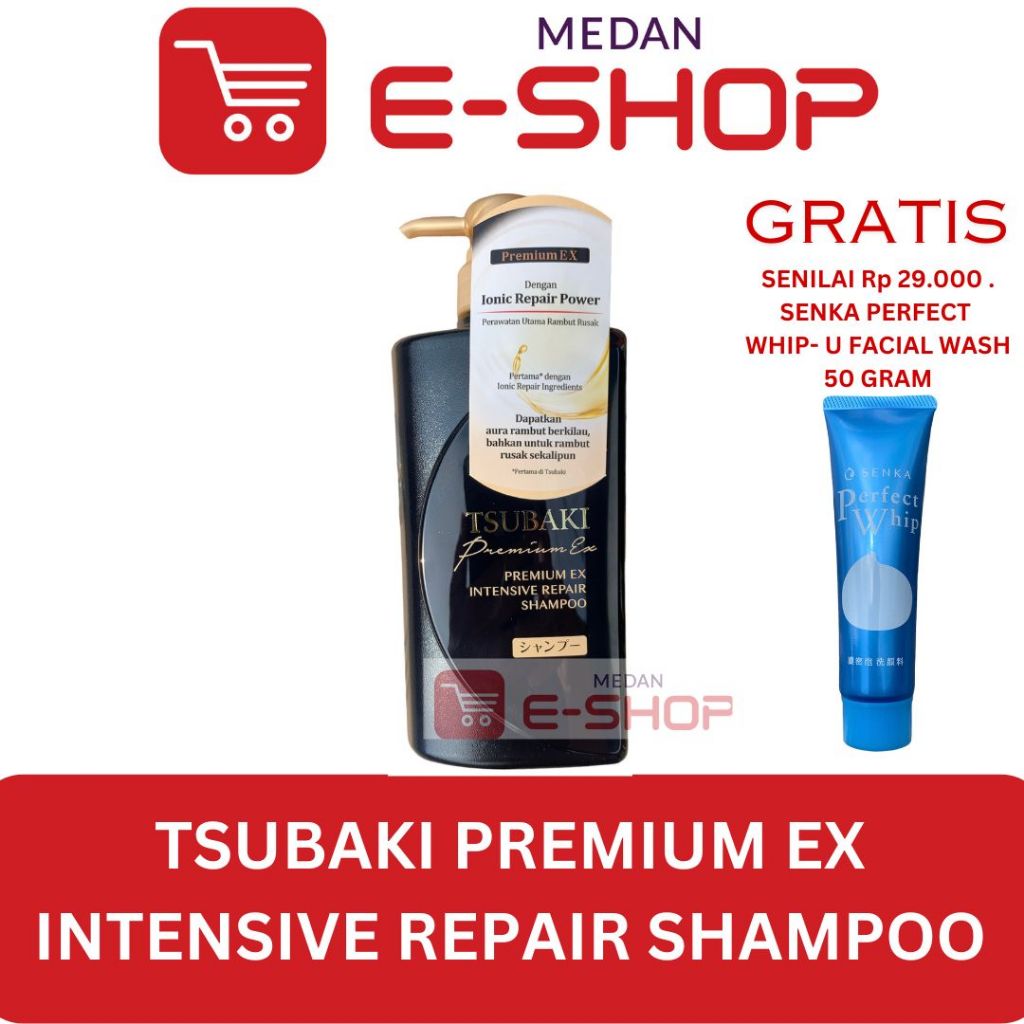 Jual Tsubaki Premium Ex Intensive Repair Shampoo 490ml | Shopee Indonesia