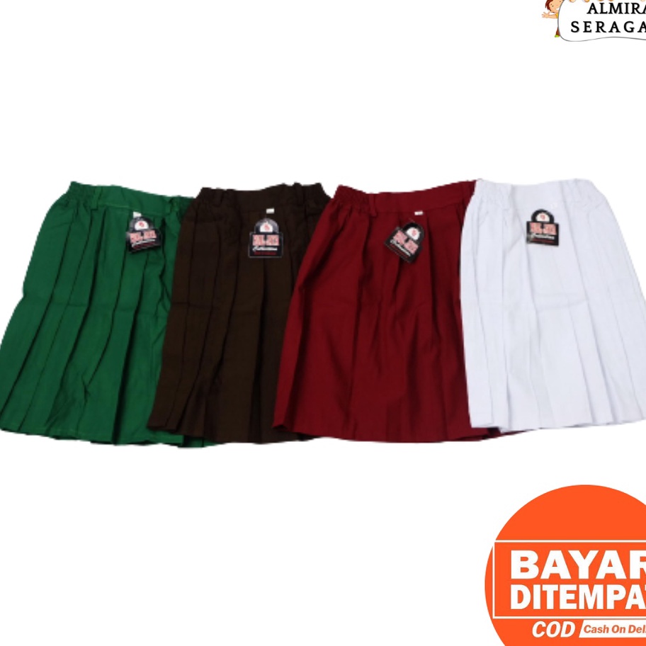 Jual Kelebihan gaya kelebihan nilai ROK PENDEK Sekolah SD Rok Rempel Perempuan Seragam Sekolah ...