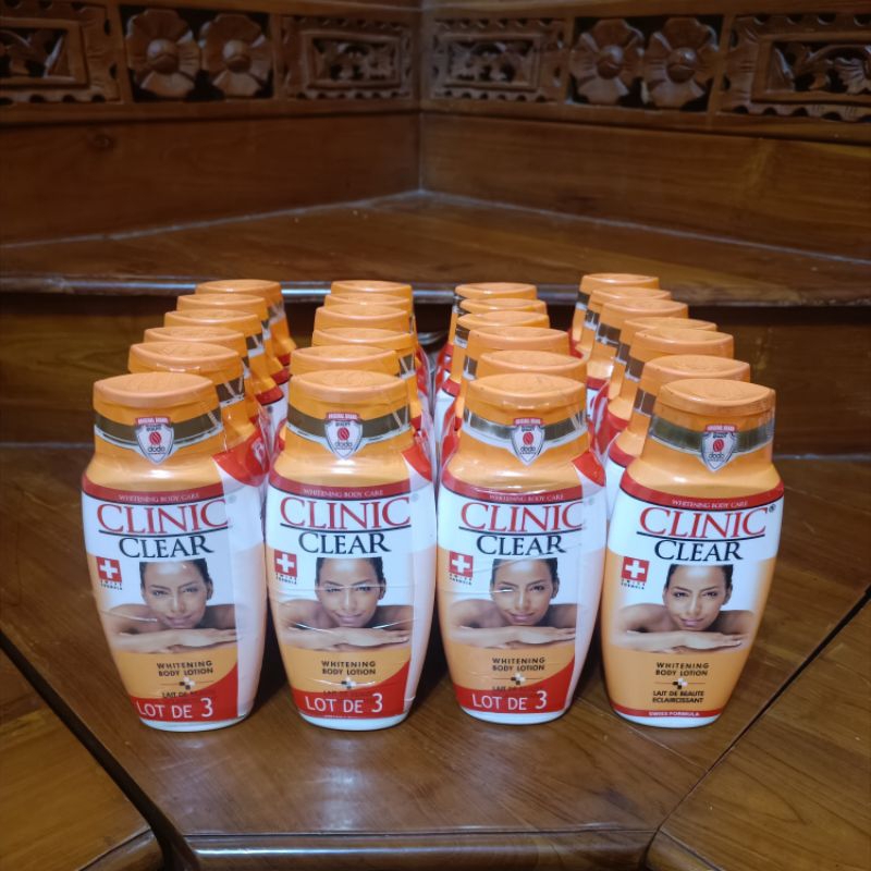 Jual CLINIC CLEAR WHITENING BODY LOTION DARK SPOT REMOVER SWISS FORMULA ...