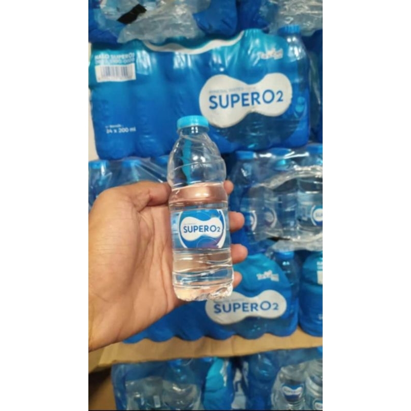 Jual Air mineral SUPER O2 kemasan mini 200 ml | Shopee Indonesia