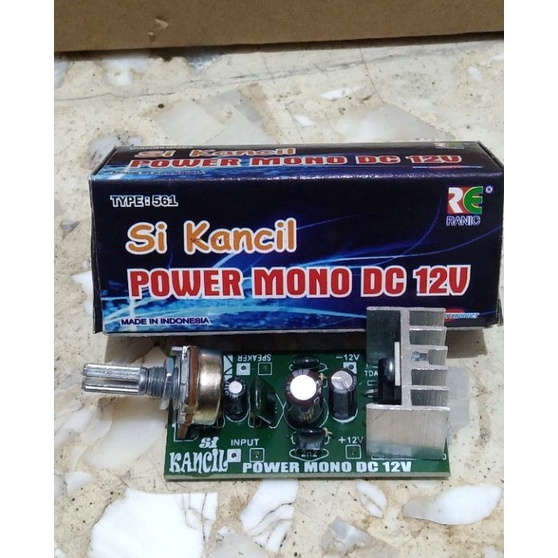 Jual Diskon KIT POWER MINI MONO SI KANCIL 12V DC TDA23 PLUS TONE AMPLI AMPLIFIER TDA 23 12 V ...