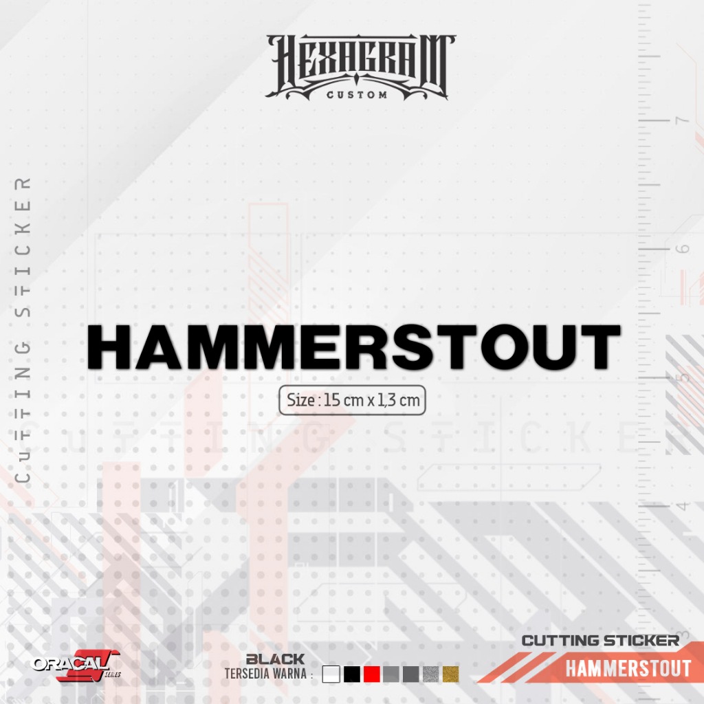 Jual Cutting Sticker Brand Hammerstout Text Logo | Stiker Cutting Tulisan Logo Brand Hammerstout ...