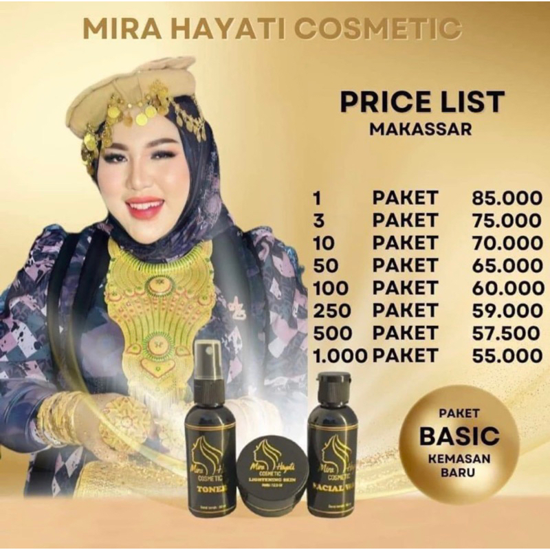 Jual MH Cosmetic Ori Whitening Cream Basic - Cream MIRA HAYATI | Shopee ...