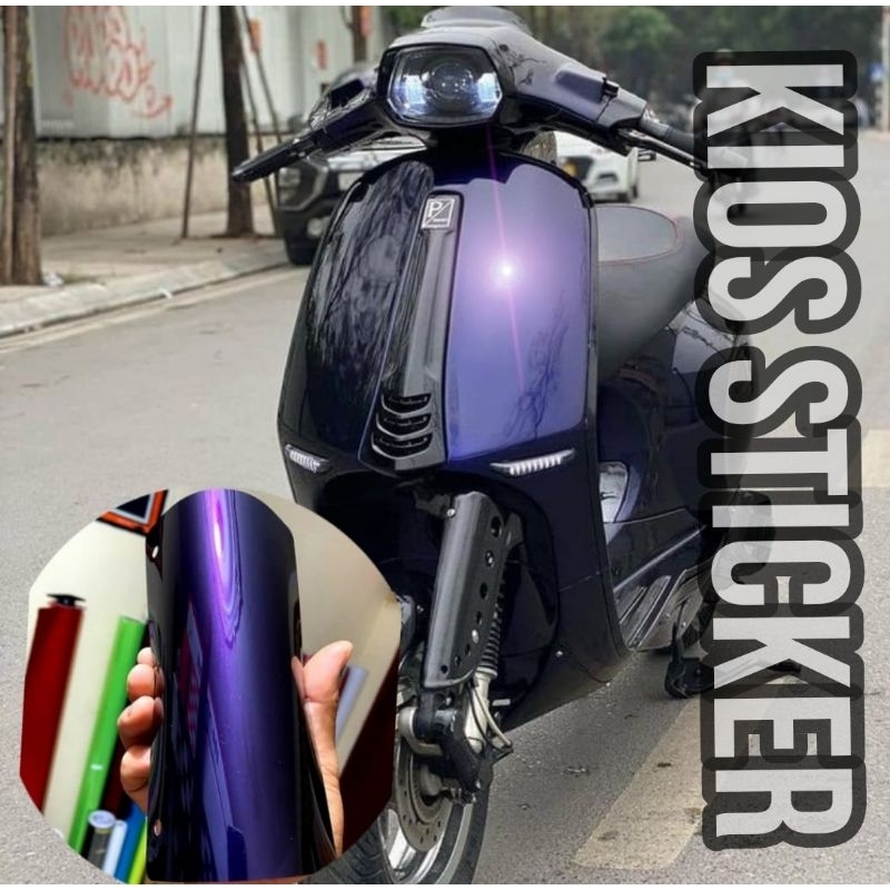 Jual Sticker Skotlet Warna Hitam Lembayung Ungu Serie PET Purple ...