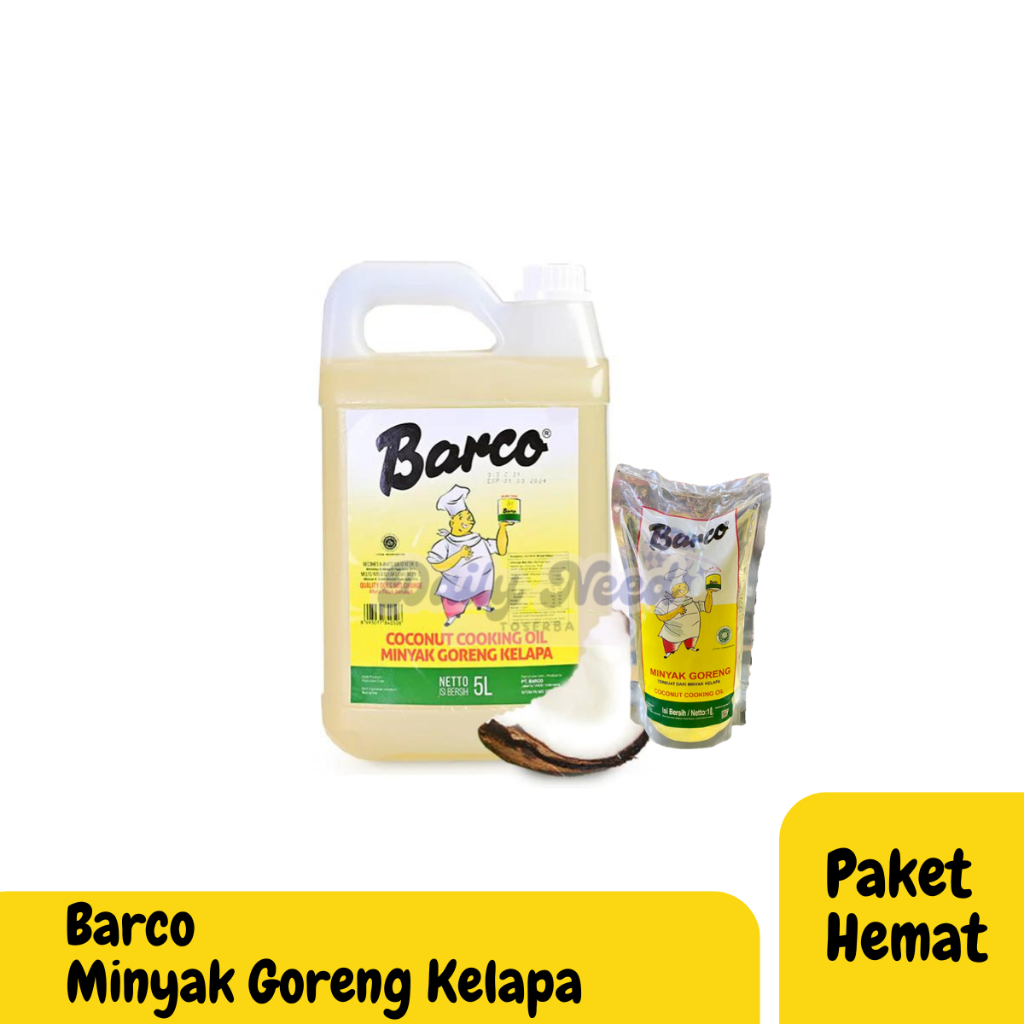 Jual Minyak Goreng Kelapa Barco Jerigen 5L & 1L | Shopee Indonesia