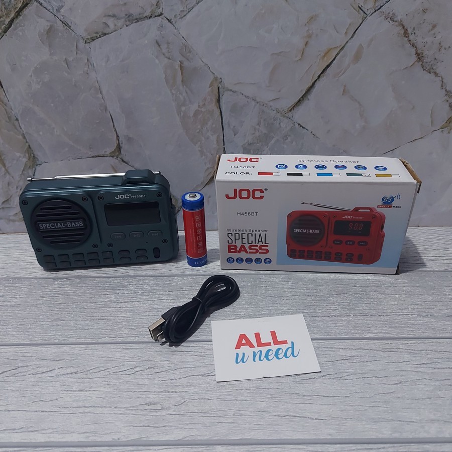 Jual Radio Digital FM Bluetooth USB TF Card MP3 Led Display Joc H 456 ...