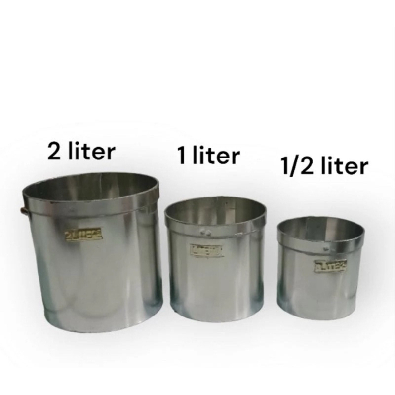 Jual literan beras ukuran 2 liter 1 liter 1/2 liter | Shopee Indonesia