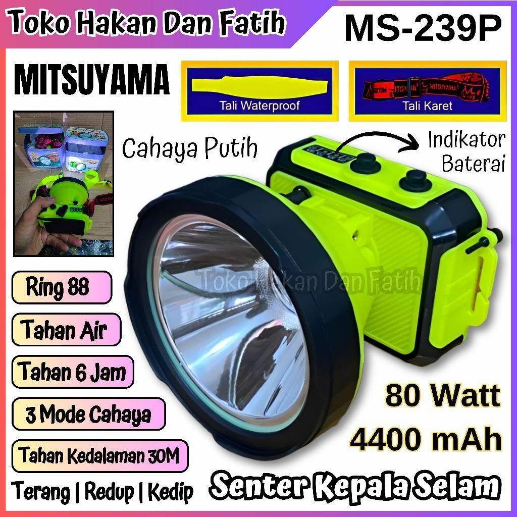 Jual SENTER KEPALA SELAM MITSUYAMA MS-239P 80WATT - BISA UNTUK MENYELAM ...