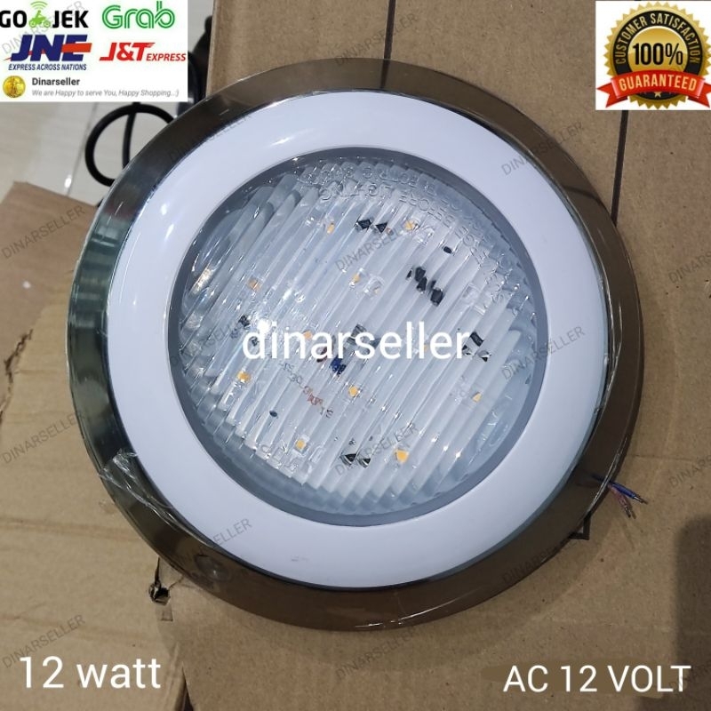 Jual LAMPU KOLAM RENANG LED UNDERWATER 12 WATT SWIMMING POOL AC12V (SKU ...