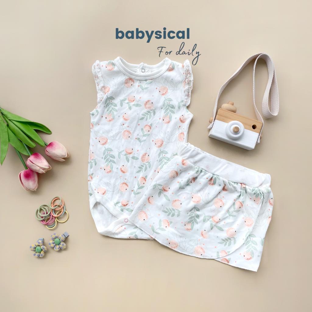 Jual BABYSICAL 0-9 Bulan SET RNB PEACH - One Set Anak Baby Jumper ...