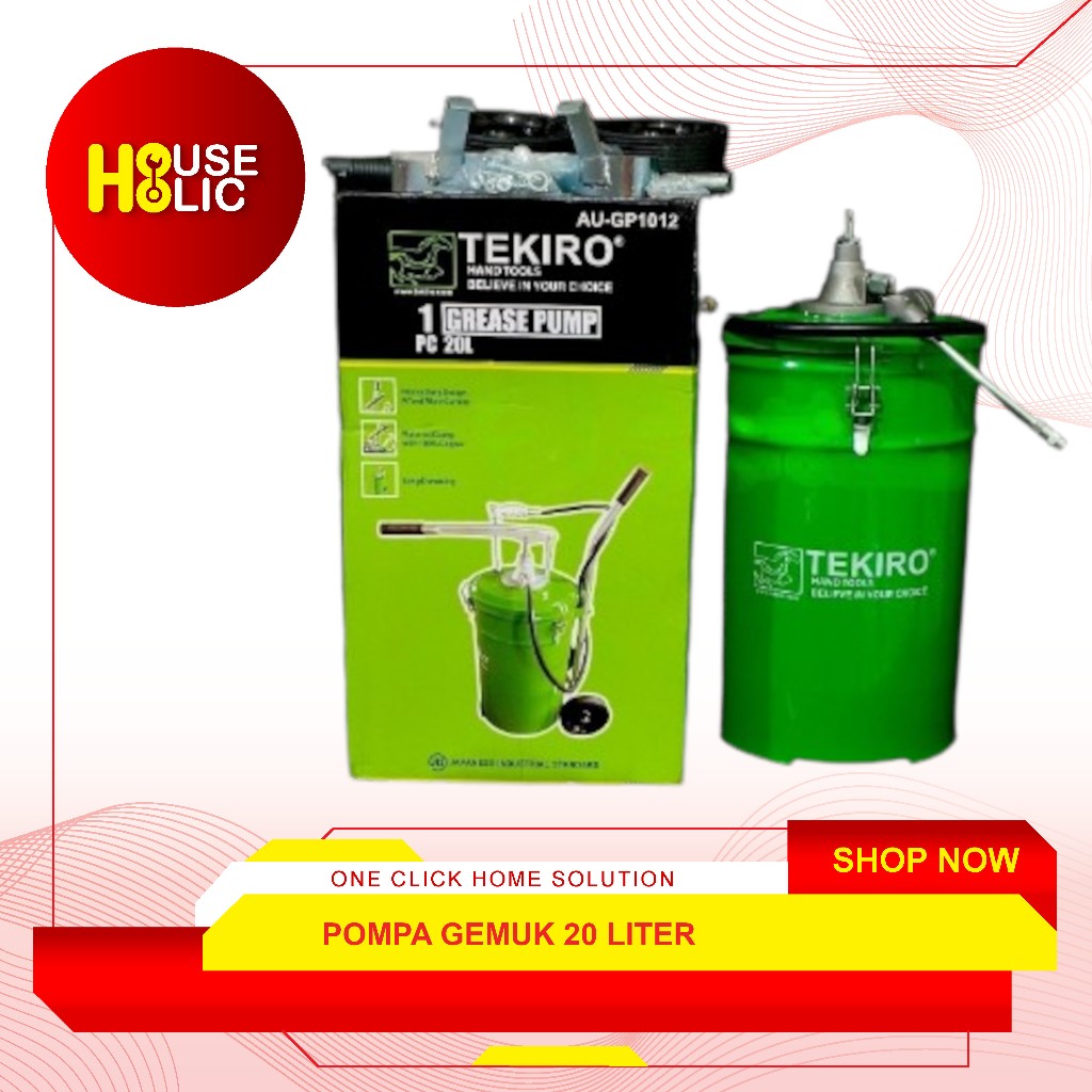 Jual TEKIRO Pompa Gemuk Drum Manual 20 Liter / Hand Grease Pump 20L Ltr ...