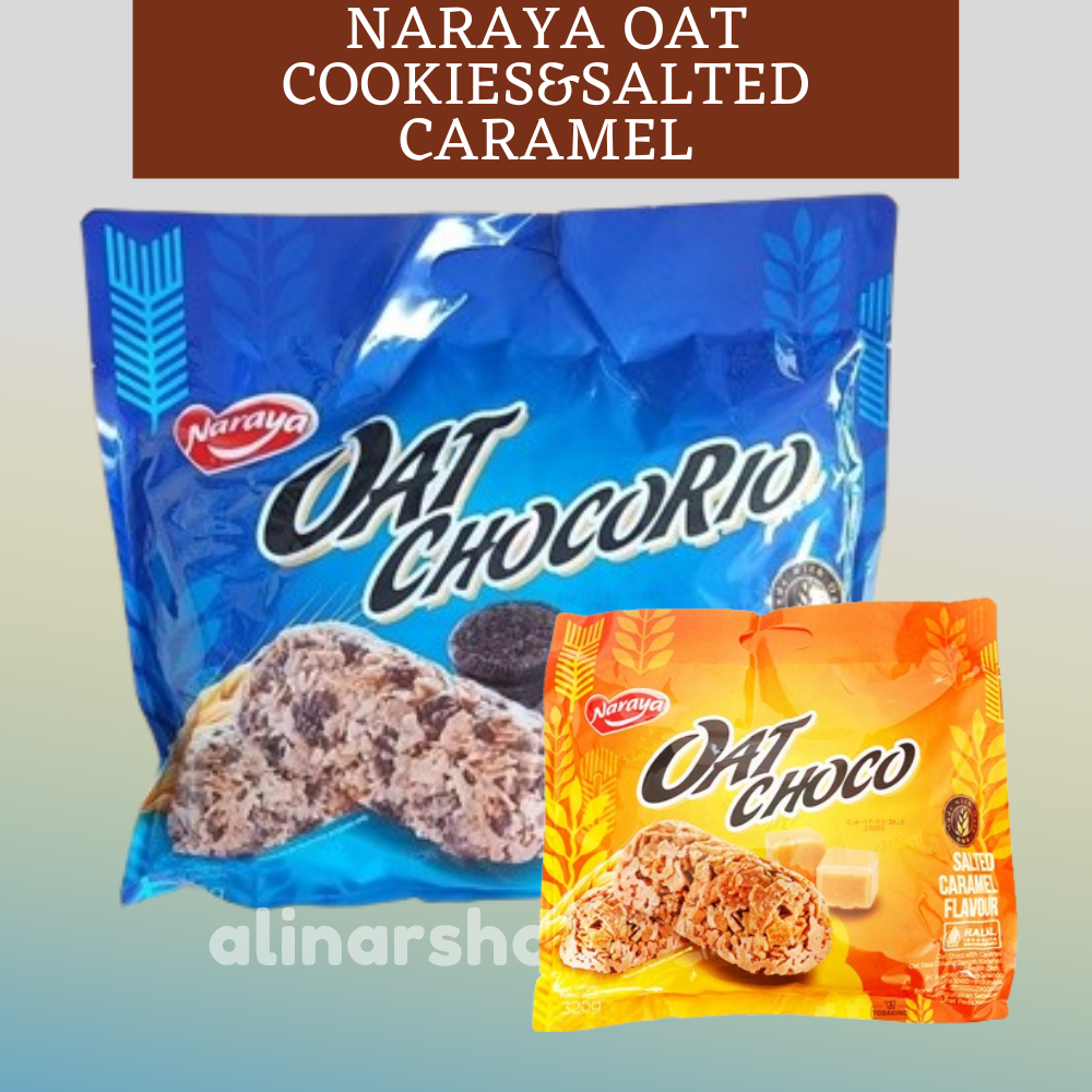 Jual NARAYA OAT CHOCO RIO COOKIES & SALTED CARAMEL 320Gr | Shopee Indonesia