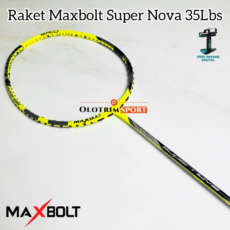 Jual Raket Badminton MAXBOLT SUPER NOVA 35Lbs ORIGINAL | Shopee Indonesia