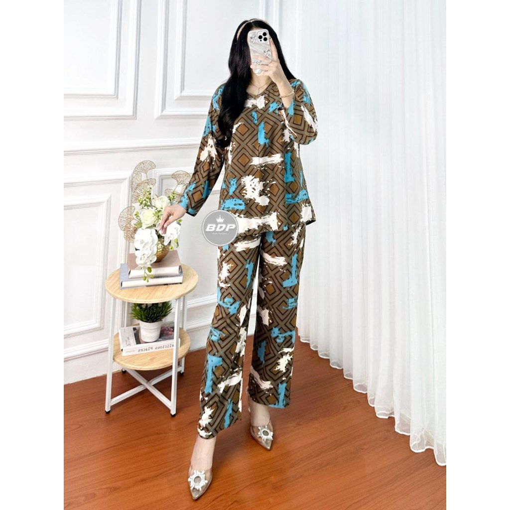 Jual Dianputri - One set Wanita Rayon Busui Resleting Depan | Setelan Wanita Kekinian | Stelan ...