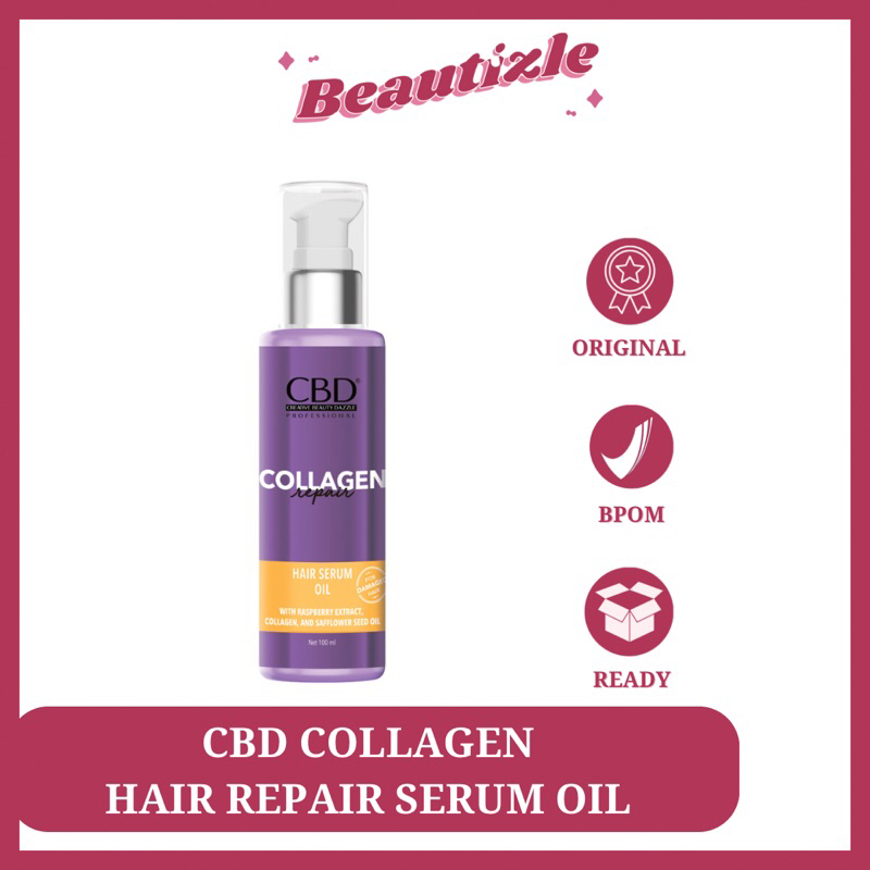 Jual CBD Collagen Repair Hair Serum Oil 100ml | Shopee Indonesia
