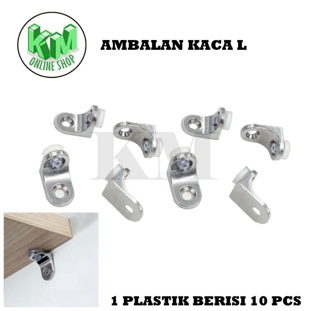Jual Penyangga Kaca Ambalan L 1.9cm x 1.5cm | Shopee Indonesia