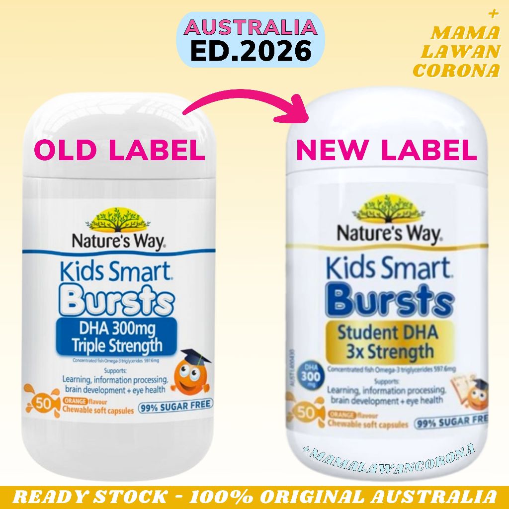 Jual Nature's Way Kids Smart Omega3 Fish Oil DHA TRIO 60 Capsules ...