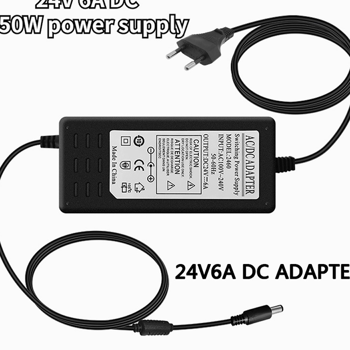 Jual Harga Istimewa Belanja Nyaman DC24V 6A Adaptor USEU Plug 15W Power Supply Transformer LED ...