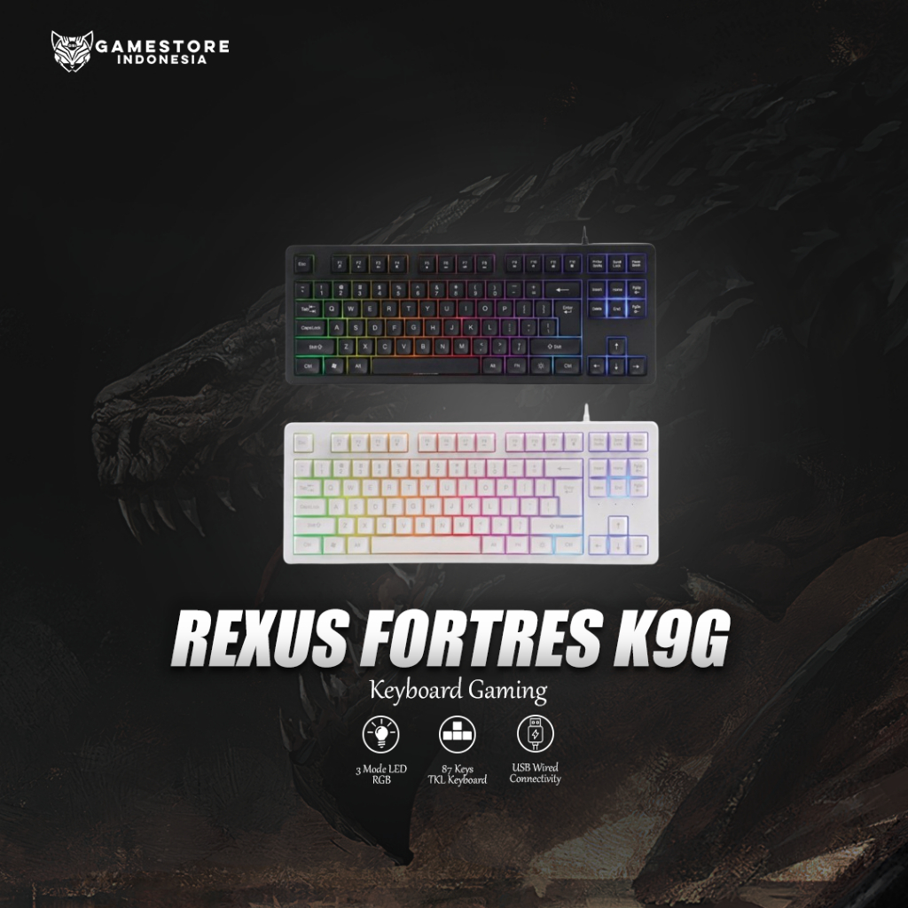Jual Rexus Keyboard Fortress K9G | Shopee Indonesia