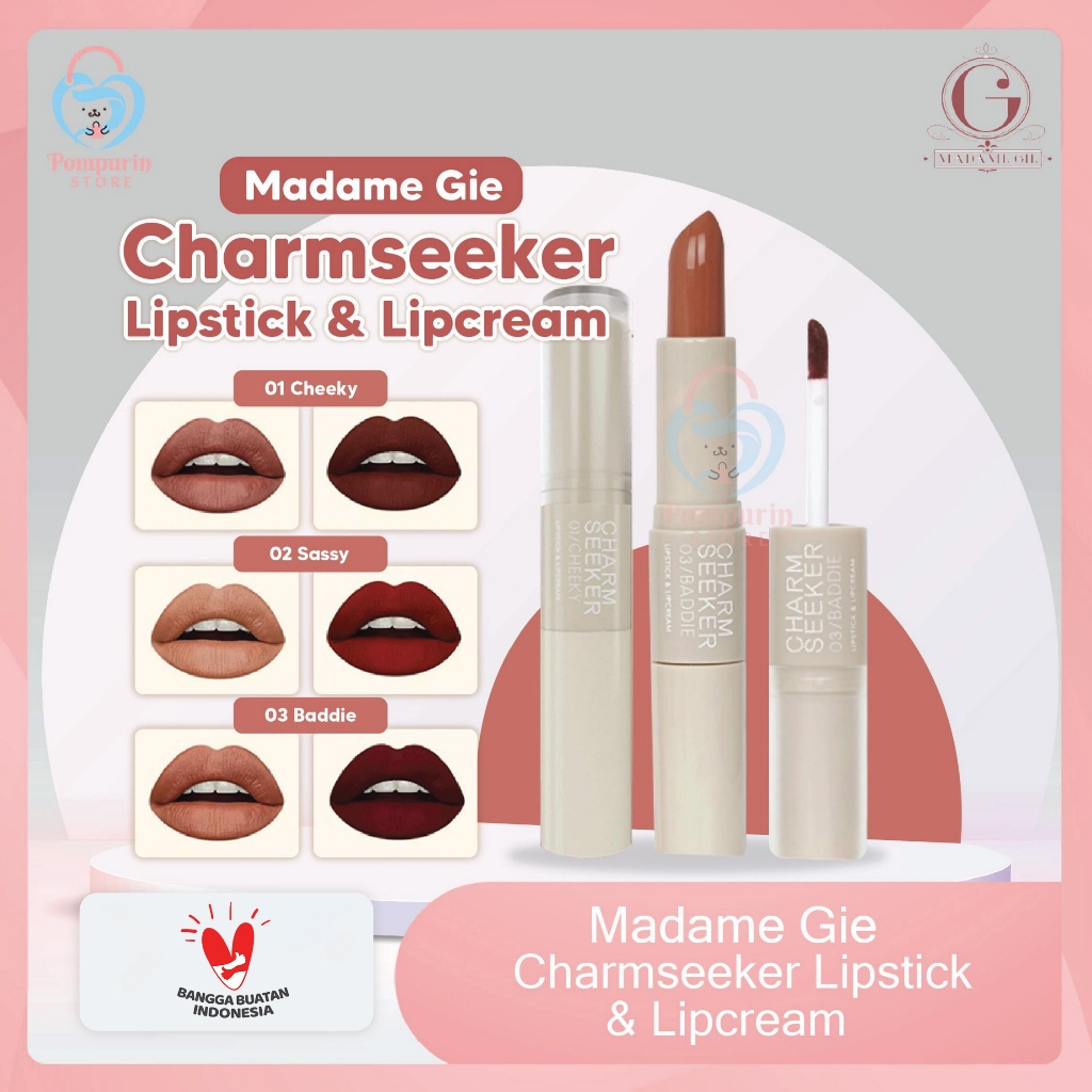 Jual Madame Gie Charmseeker Lipstick & Lipcream - Madame Gie Lipcream 2in1 Original BPOM ...