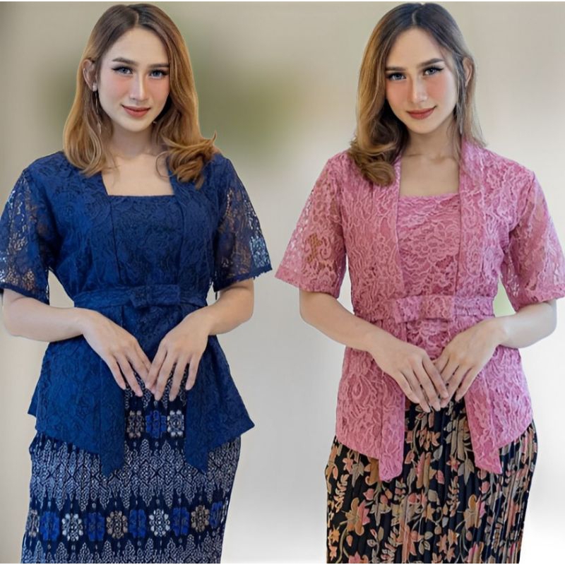 Jual Setelan Kebaya Kutubaru Brokat Atasan Kebaya Pendek Nadira Baju Kondangan Anak Perempuan ...