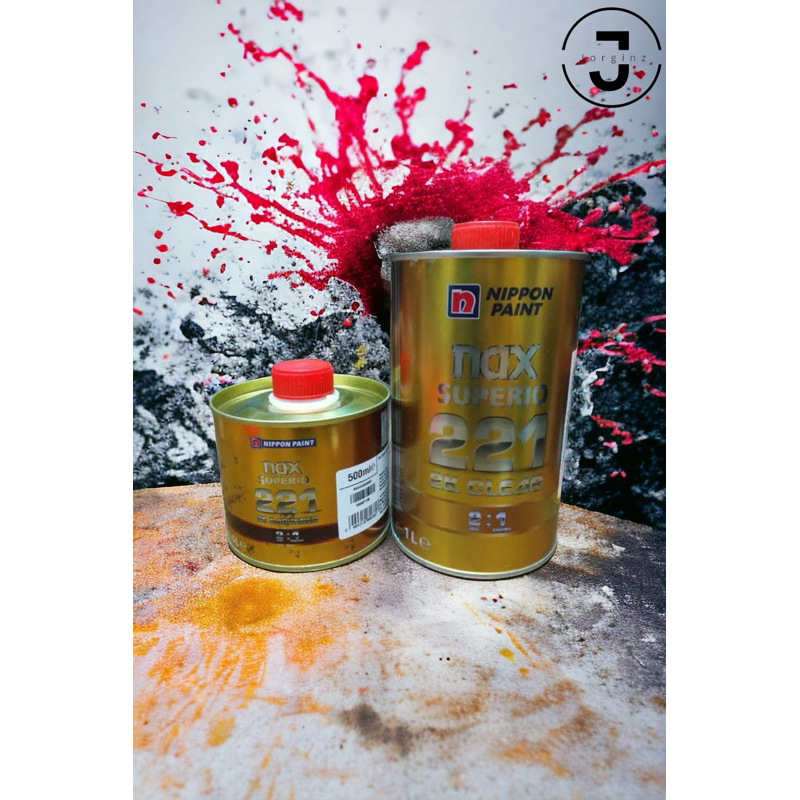 Jual Vernish Nippon Paint Nax 221 Superio 2K clear 1 liter set | Shopee ...