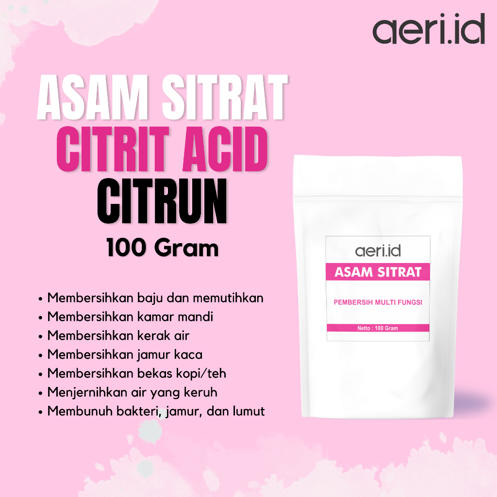 Jual ASAM SITRAT | CITRIT ACID | CITRUN | 100 Gram | Shopee Indonesia