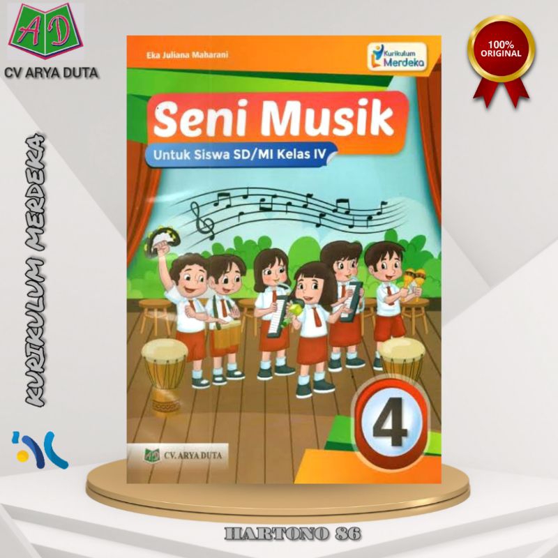 Jual Buku Paket Siswa SENI MUSIK Kelas 4 SD/MI Kurikulum Merdeka CV Arya duta | Shopee Indonesia