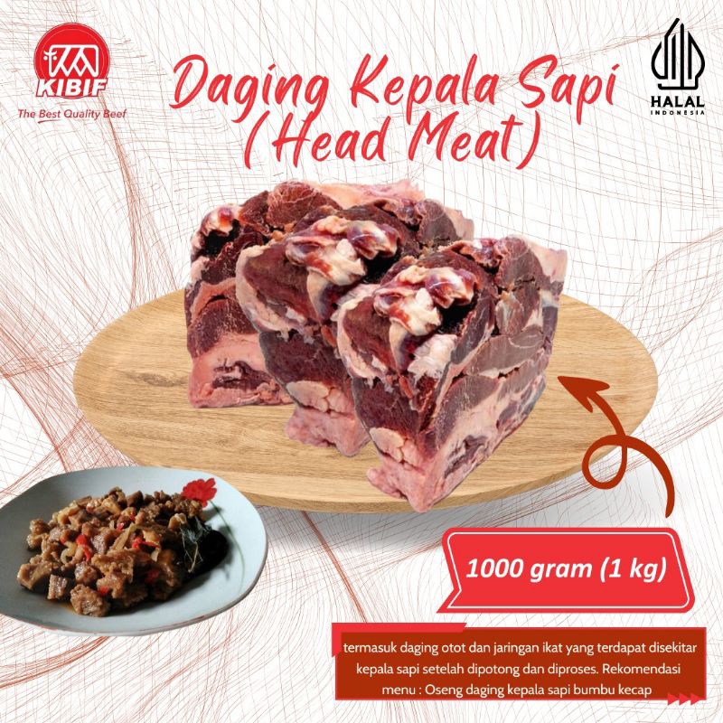 Jual Daging Kepala Sapi / Head Meat 1kg | Shopee Indonesia