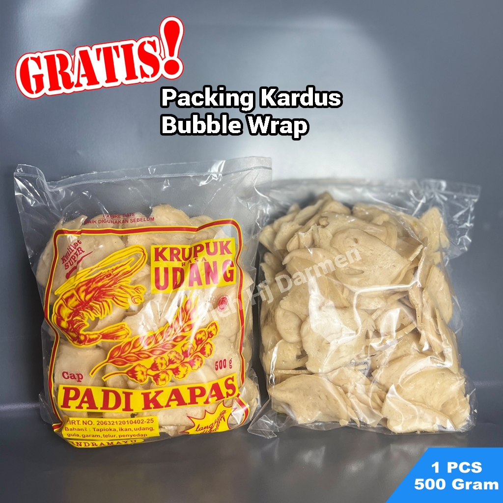 Jual Kerupuk Udang Cap Padi Kapas 500gram SIRIHAN Khas Indramayu ...