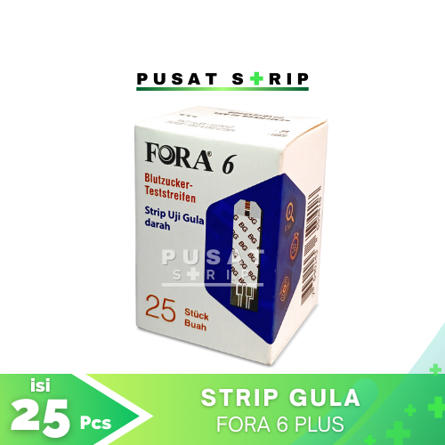 Jual FORA - Strip Gula Darah Fora Glucose Glukosa Fora 6 Plus 6 in 1 ...