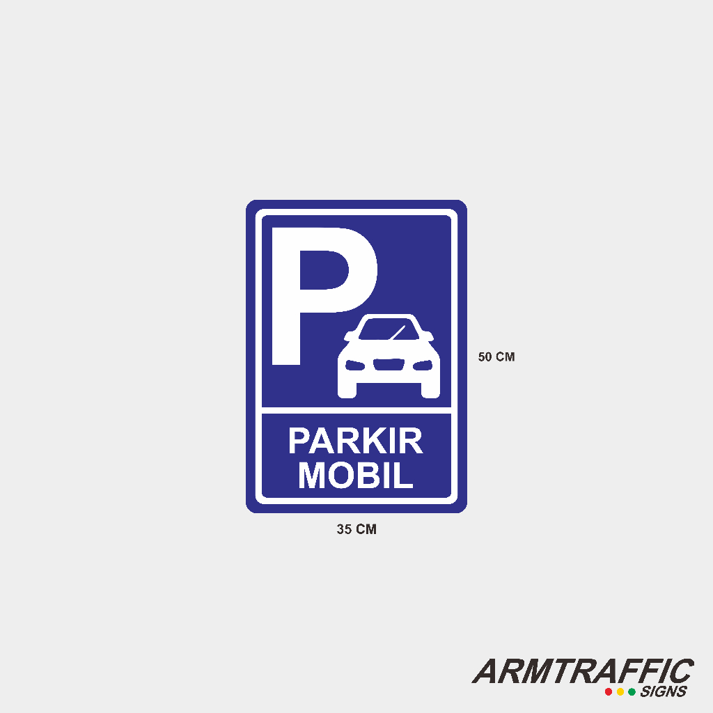 Jual SIGN ARAH PETUNJUK RAMBU PARKIR MOBIL 35 X 50 CM | Shopee Indonesia