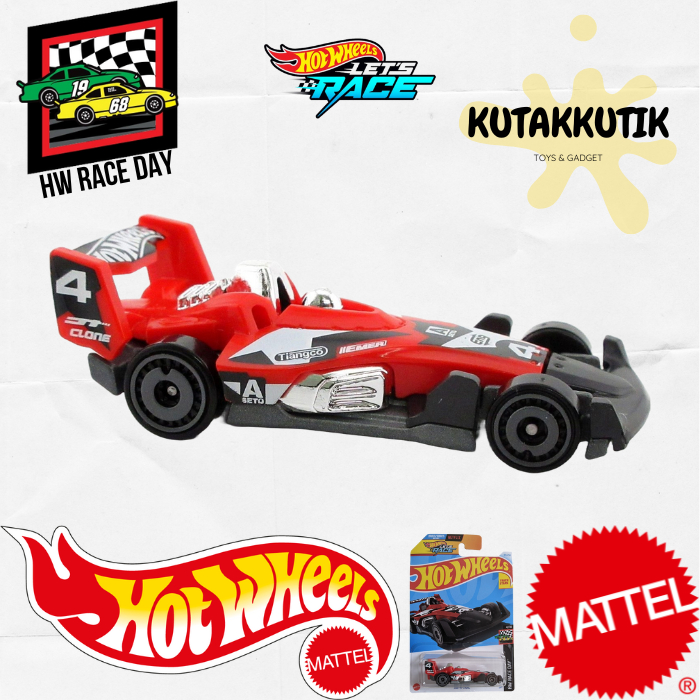 Jual Hot Wheels Mobil Balap Formula F1 HW 4 Trac Merah HW Race Day ...