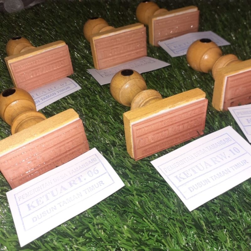 Jual Stempel Kayu Murah / Stempel Runaflek / Stempel Manual Stempel ...