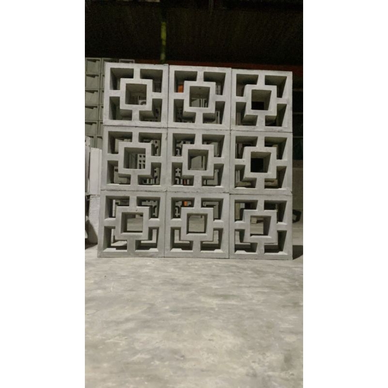 Jual roster beton minimalis motif LB 5 kembang kotak | Shopee Indonesia
