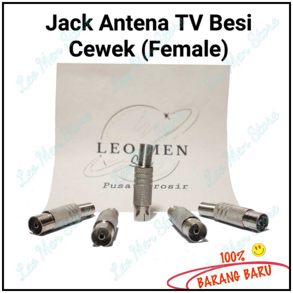 Jual Jack Antena TV~Jack Antena Besi Cewek~Female~Besi | Shopee Indonesia