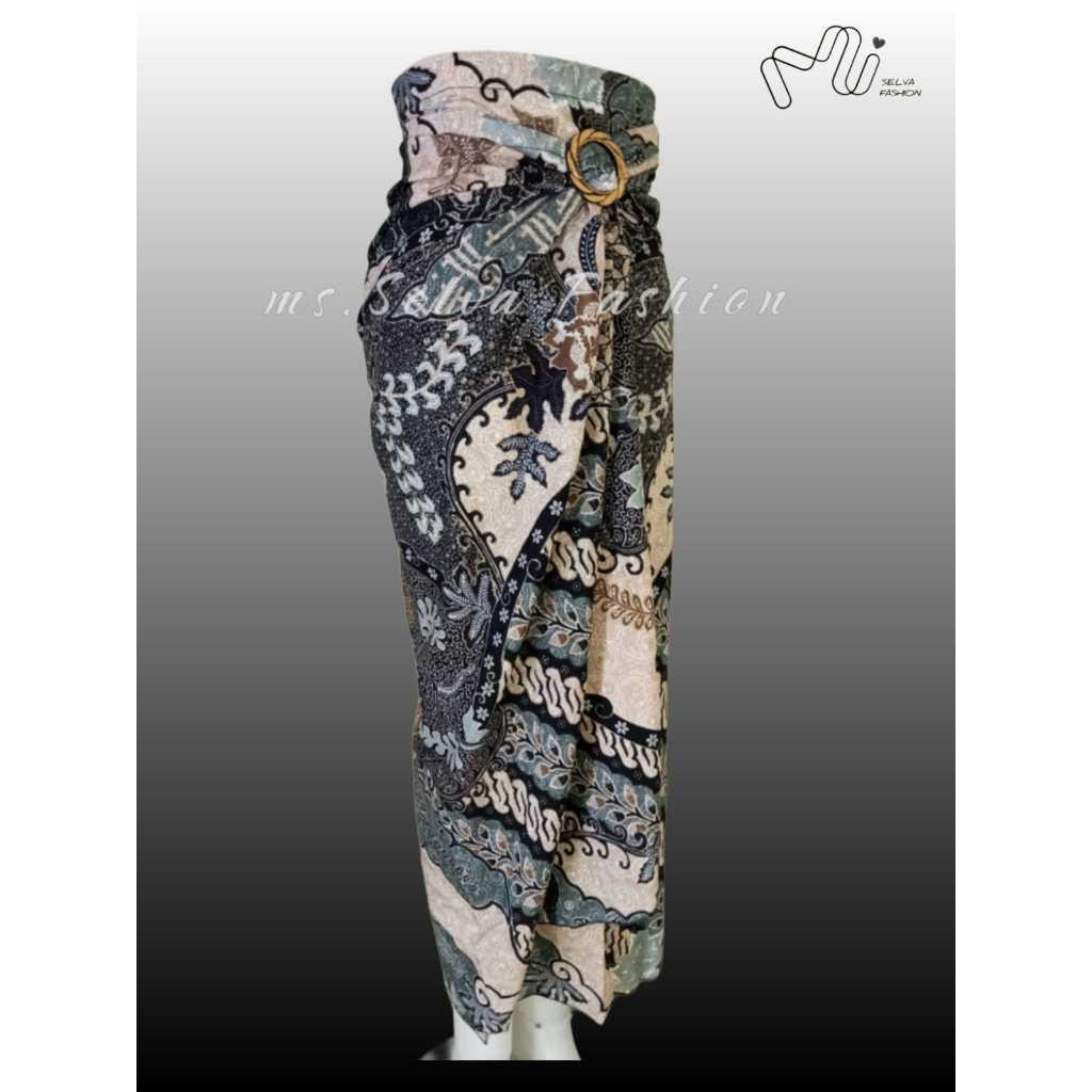 Jual Rok Lilit Batik Modern | Rok Lilit Batik Warna Pastel | Rok ...