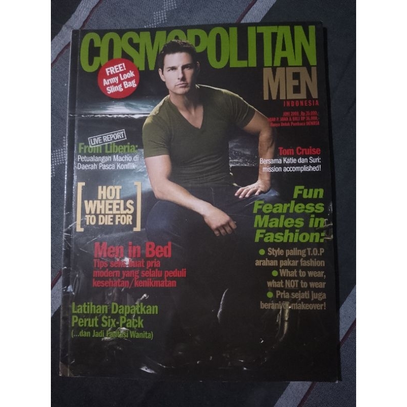 Jual Majalah Cosmopolitan Men, Edisi Juni 2006 - Cover Tom Cruise ...