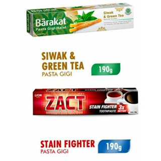 Jual Zact Stain Fighter toothpaste 190 gr / Barakat pasta gigi halal ...