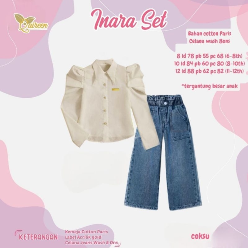 Jual Inara Set Anak Warna Coksu | Shopee Indonesia