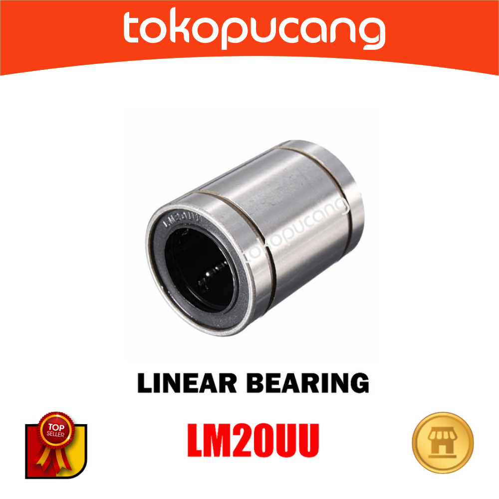 Jual LM20UU LM20 UU LM 20UU LM 20 UU 20x32x42 CNC Linear Bearing KG30 ...