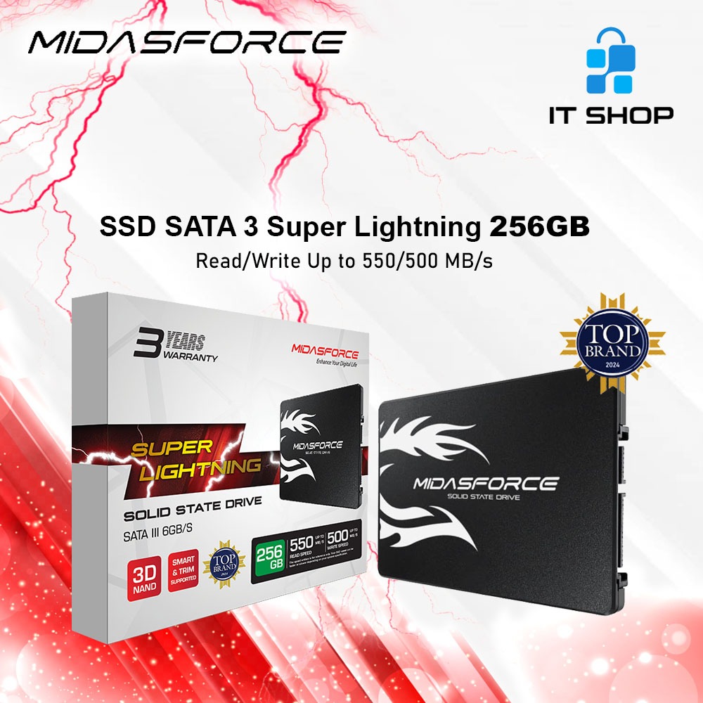 Jual Midasforce SSD Superlightning 256GB | Shopee Indonesia