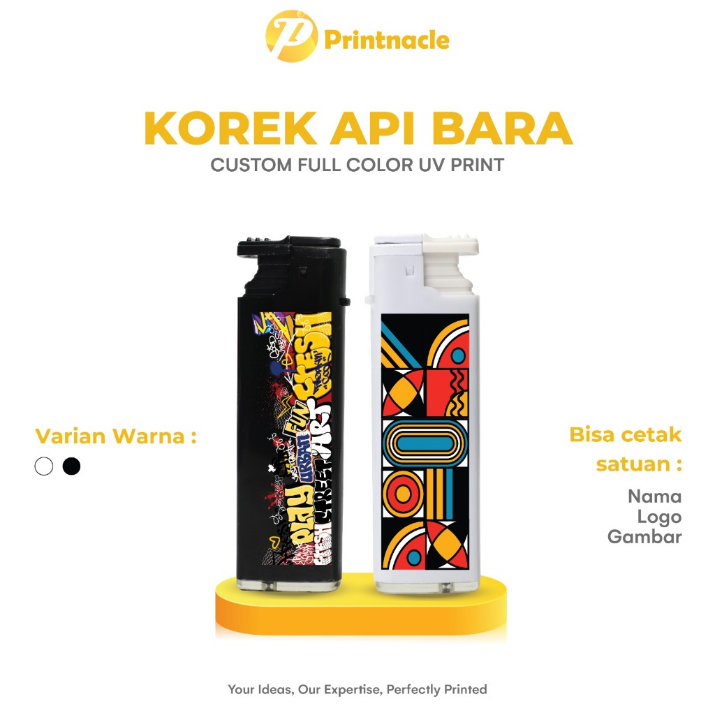 Jual Custom Korek Api Gas Bara Print UV Printing | Shopee Indonesia