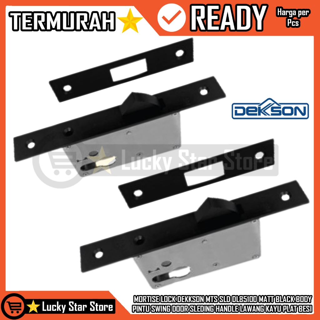 Jual MORTISE LOCK DEKKSON MTS SLD DL85100 MATT BLACK BODY PINTU SWING ...