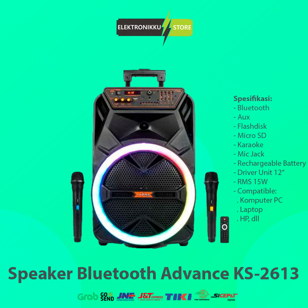 Jual Speaker Advance KS-2613 Bluetooth Aktif Komputer PC Laptop HP Karaoke | Shopee Indonesia