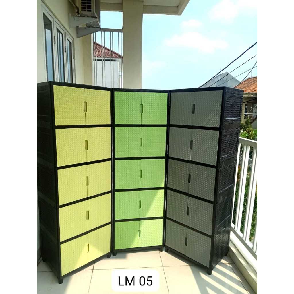 Jual LEMARI PLASTIK 5 SUSUN DYNAMIC /LM-05 | Shopee Indonesia